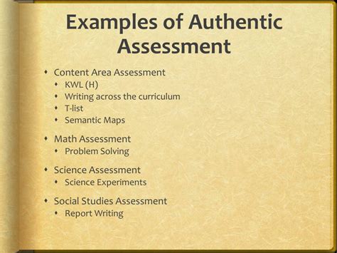 Ppt Authentic Assessment Powerpoint Presentation Free Download Id