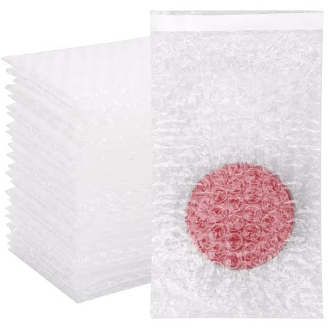 100pack Self Seal Bubble Out Bag Pouches 4 X 6 Inch Small Bubble Pouches Bags Double Walled