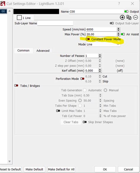Laser Mode On Grbl And Or Power Modulation Grbl Lightburn Software Forum