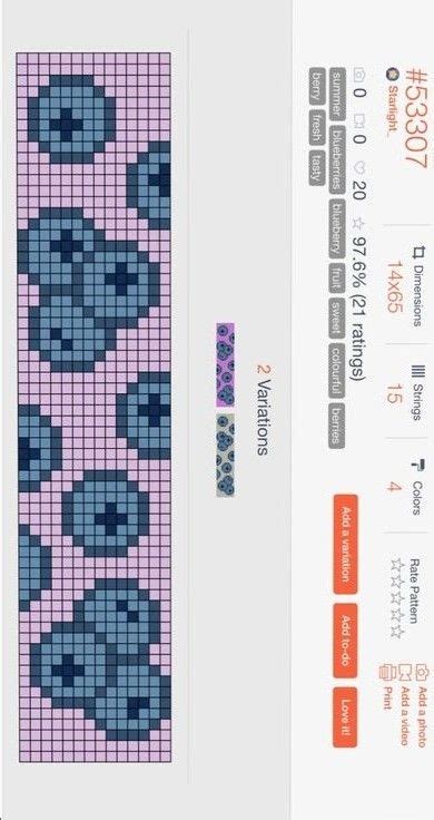 Фенечка прямого плетения Вышитые крестиком закладки Техники плетения бисером Схемы вышивки