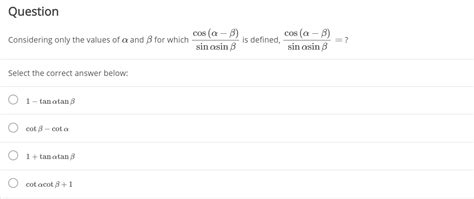 solved considering only the values of α and β for which
