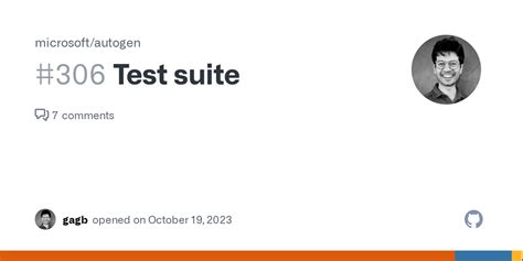 Test Suite · Issue 306 · Microsoftautogen · Github