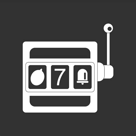 검은 배경 대성공 기계 벡터에 흰색 아이콘 Eps Ai Uidownload