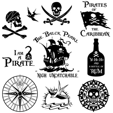Pirates Of The Caribbean Tattoos Small Minimalist Design Inspiration
