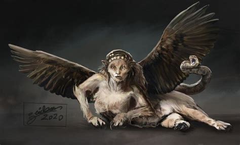 Artstation Sphinx Jack Wilson Mythical Creatures Sphinx Mythology
