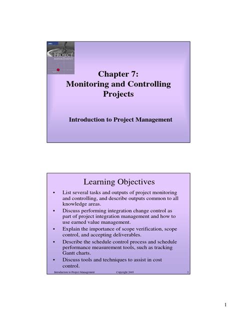 Chapter 7 Monitoring And Controlling Pro Pdf