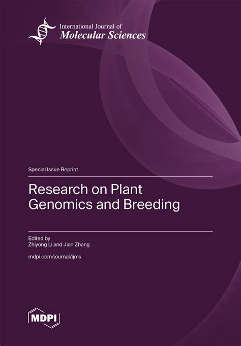Research On Plant Genomics And Breeding Mdpi Books