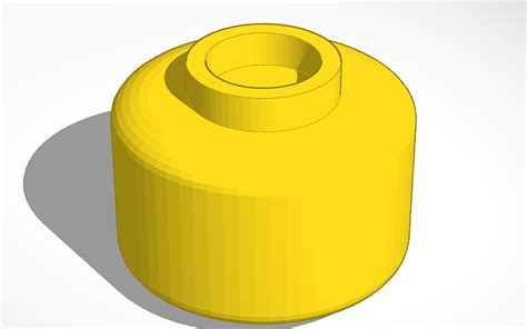 3d Design Real Sized Lego Head Tinkercad