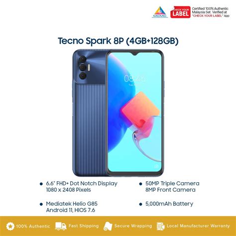 Tecno Spark 8P 4GB 128GB Price In Malaysia Specs KTS