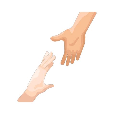 Helping Hand Premium Vector