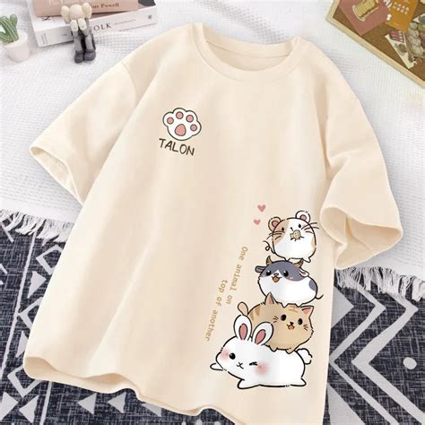 Cute Animal Stack T Shirt Kore Kawaii