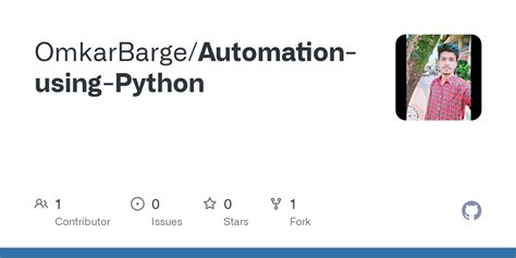 GitHub OmkarBarge Automation Using Python