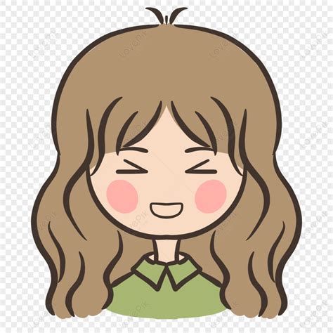 아바타 소녀 일러스트 소셜 미디어 만화 곱슬 머리여자인물 Png 일러스트 무료 다운로드 Lovepik