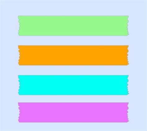 와시 테이프 데코레이션 테이프 첼로 테이프 프리미엄 벡터