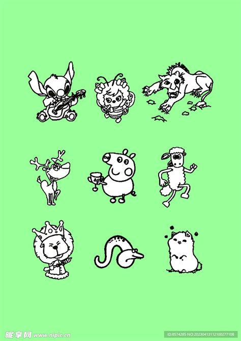 简笔画 卡通画 设计图 动漫人物 动漫动画 设计图库 昵图网