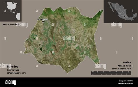 Shape Of Morelos State Of Mexico And Its Capital Distance Scale