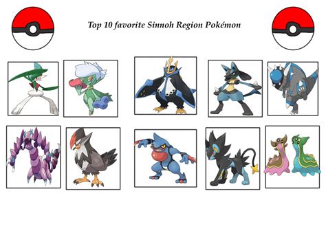Top 10 Sinnoh Pokemon By Arielfan90 On Deviantart