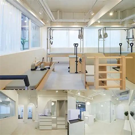 화이트톤 깔끔하고 모던한 디자인의 40평 필라테스학원 인테리어 업체