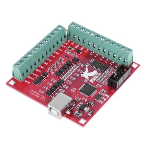 Cnc Mach3 Breakout Board 4 Usb Interface 100khz Driver Motion Controller Card With Usb Cable In