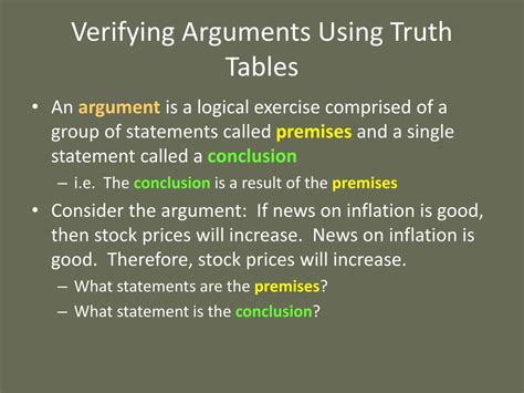 Ppt Verifying Arguments Powerpoint Presentation Free Download Id