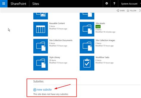 sharepoint 2016 学习系列篇 9 如何创建子网站create sub site sharepoint创建子站点 csdn博客