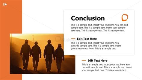 Editable Conclusion Slide Mining Industry Template Slidemodel