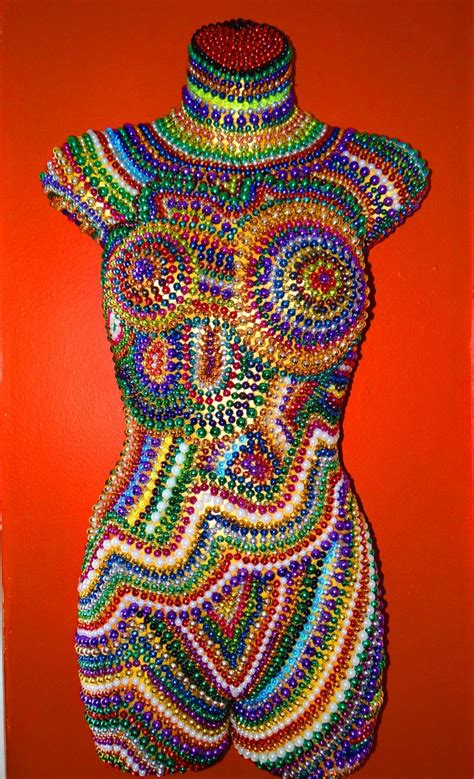 Handmade Handcrafted Mannequintorso Art 12 Body Front Mardi Gras