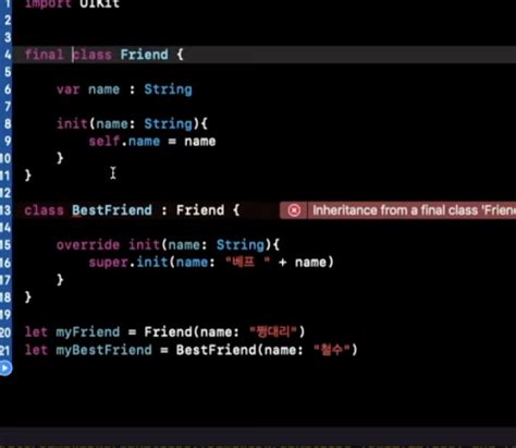 Swift 기초문법 15 파이널 클래스