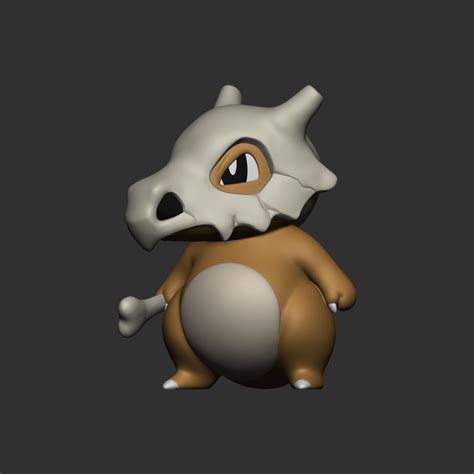 Stl File Cubone Pokemon・3d Printable Model To Download・cults