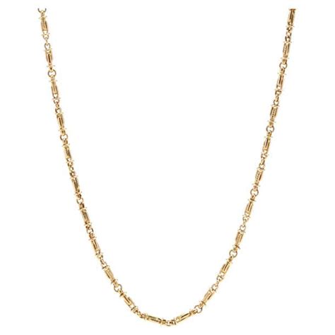 Vintage Italian Fancy Link Chain 14k Yellow Gold At 1stdibs
