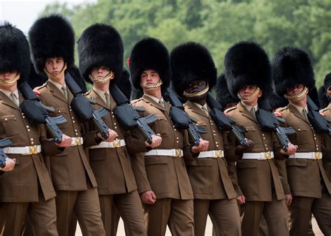 Coldstream Guards Parade Rehearsal In Service Dress For Trooping The Colour 2018 British Army