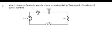 Solved What Is The Current Flowing Through The Resistor In Chegg Com