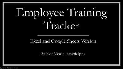 Excel Template Employee Training Tracker Excel Template XLSX Flevy