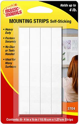 Mounting Strips 4 X 12 Strips 3704 Magic Mounts®