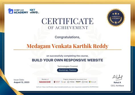 m venkata karthik reddy on linkedin ccbp ccbpacademy nxtwave