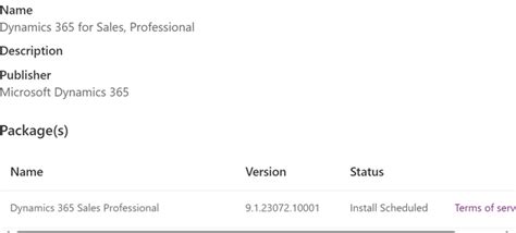 Microsoft Power Platform Dynamics365 Apps Install Issue R Dynamics365