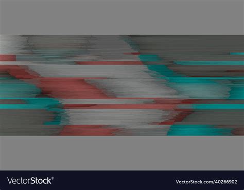 Glitched Horizontal Stripes Digital Signal Error Vector Image