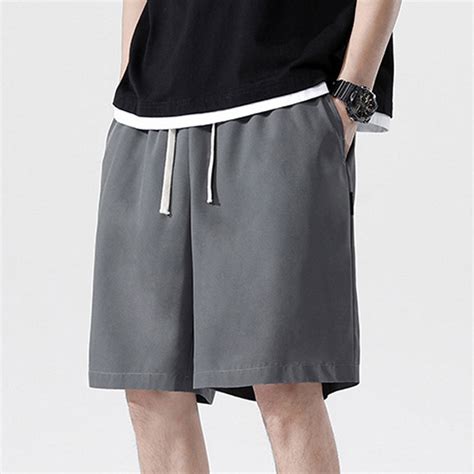 얇은 소재 남성 5부 반바지 루즈핏 데일리 여름 팬츠 온채널