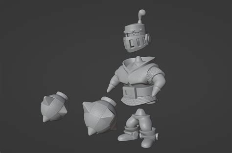 Stl File Figure Of Mega Knight 🤴・3d Printable Model To Download・cults
