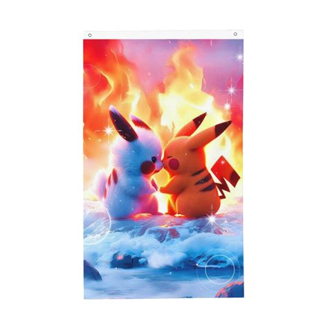 Po Ke Mon Flag 3x5FT Garden Flags Spring Seasonal Flag For Outdoor Holiday Decorations