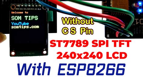 st7789 chip is used in spi interface based tft lcd displays these displays are the very chip in