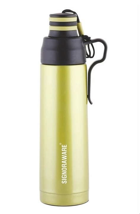 Signoraware Stainless Steel Pebble Vacuum Insulated Flask Water Bottle
