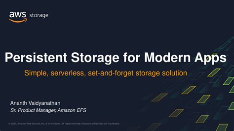 Building Modern Applications On Aws With Persistent Storage Speaker Deck