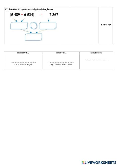 5to Online Exercise Live Worksheets