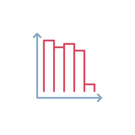 Declining Bar Graph Vector Recession Concept Colored Icon 19015461 Vector Art At Vecteezy
