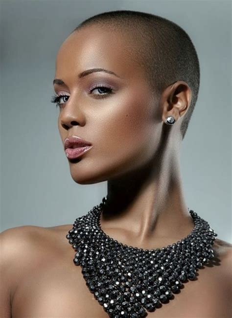 40 Beautiful Bald Women Styles To Get Inspired With