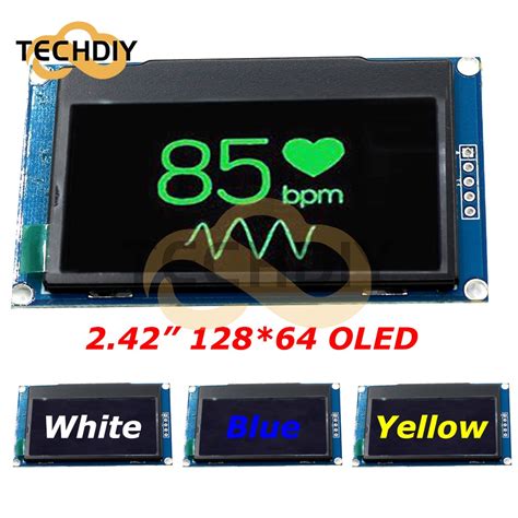 242 Inch 12864 Oled Display Module 242 4 Pin Ssd1309 Lcd Display
