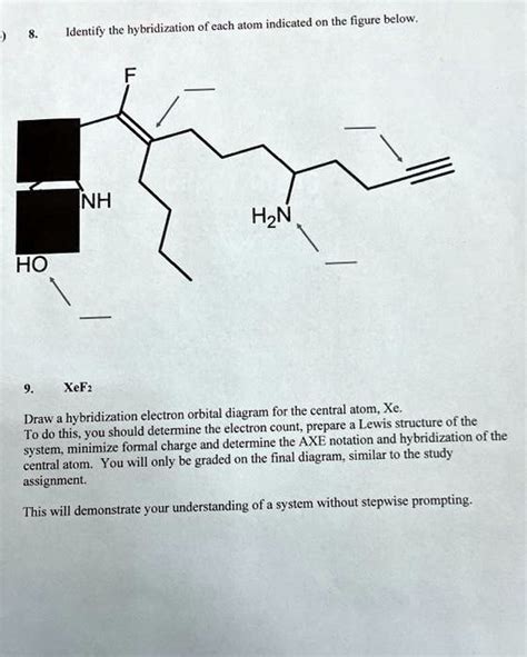 Solved Hybridization Of Each Hom Indicated On The Figure Below