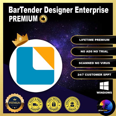 Bartender Designer Enterprise V11 ⭐ Full Version ⭐ Windows Pc Software Lifetime Premium