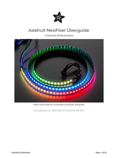 Adafruit Neopixel Uberguide Pdf Printed Circuit Board Arduino